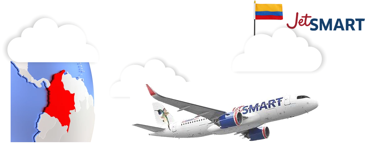 JetSMART pide pista en Colombia