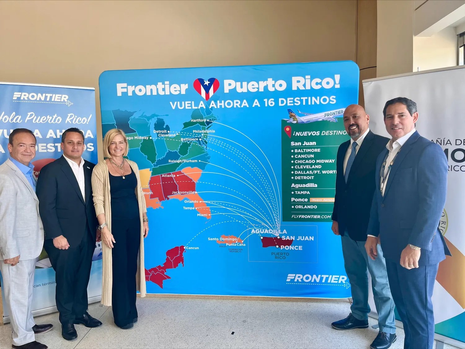 Frontier lanzamiento rutas Puerto Rico