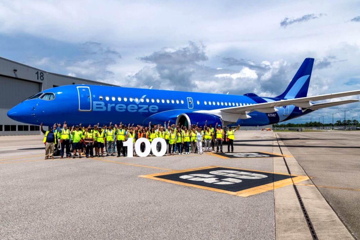 Airbus entrega A220 número 100